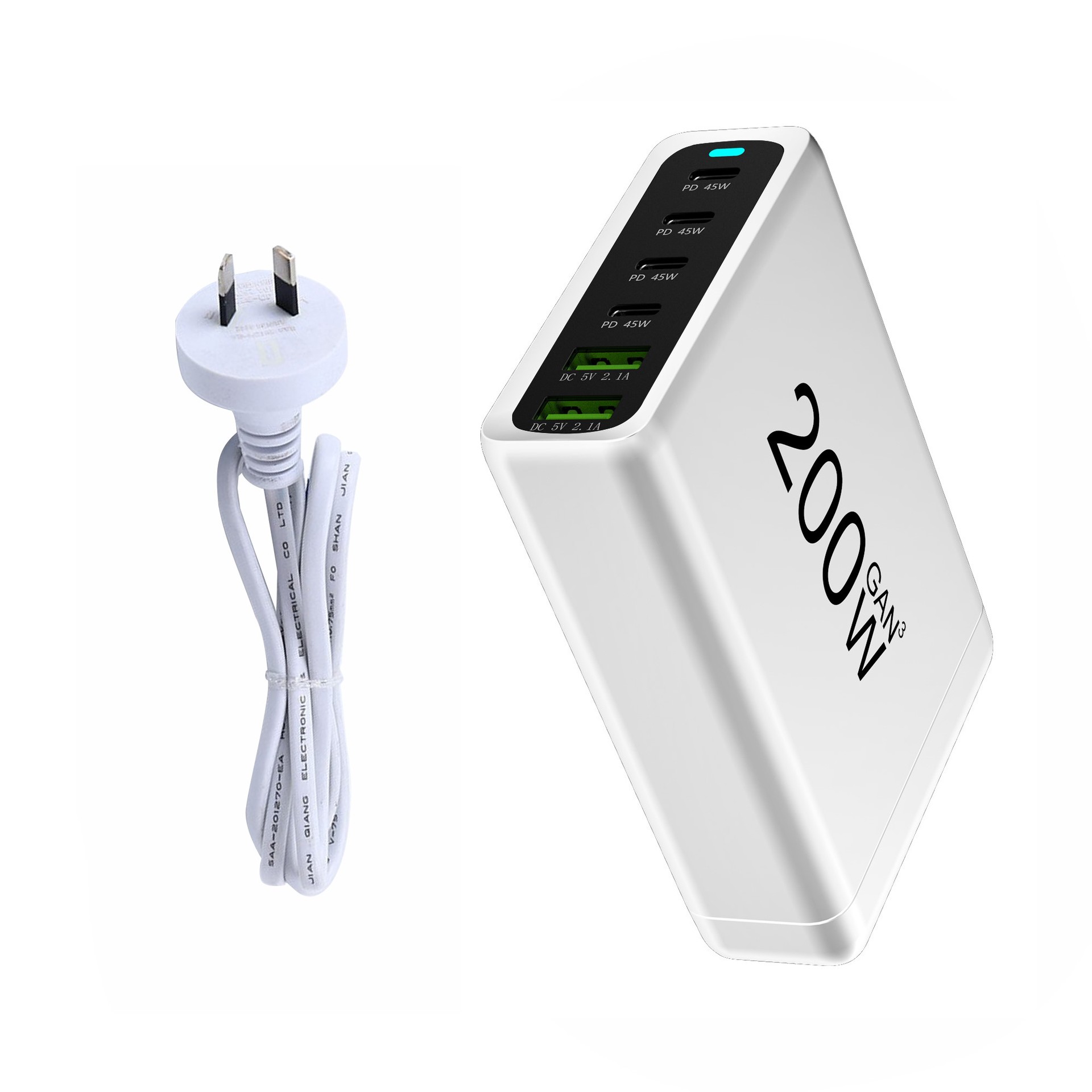 200W Multi-function Desktop PD Charger